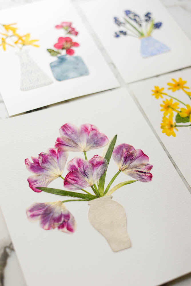 kmpressed - botanical art with pressed flowersmade by hand in Virginia